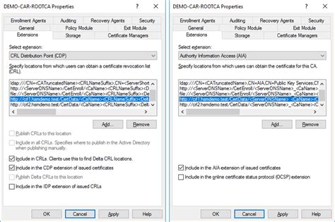 Configuring Ca Properties For Microsoft Ad Cs Securosys Docs