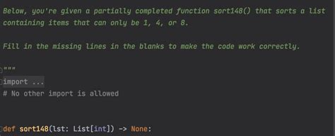 Solved Below Youre Given A Partially Completed Function