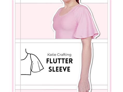 Flutter Sleeve Sewing Pattern Mix Match Add On Sleeves Digital PDF Sewing Pattern XS