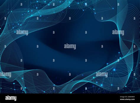 Big Data Visualization Social Network Or Business Analytics Representation Abstract Graphics