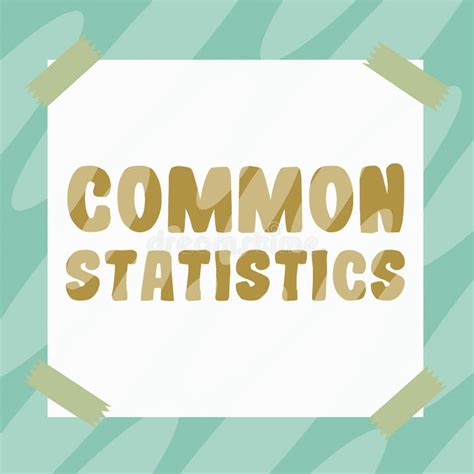 Text Showing Inspiration Common Statistics Business Overview Deals With Collection Analysis Etc