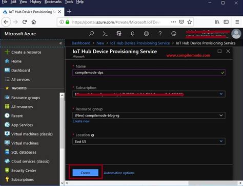 How To Create Azure Device Provisioning Service