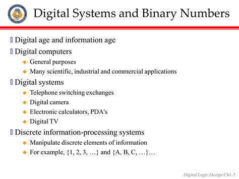Digital Systems And Binary Numbers1 Pptx Physics Science