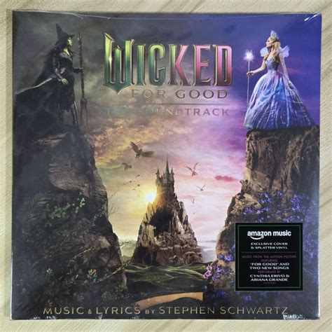 Wicked For Good 魔法壞女巫 電影原聲帶 限定版 替代封面 潑濺 彩膠唱片ariana Grande 蝦皮購物