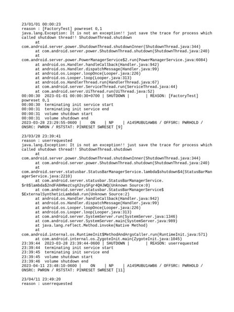 Power Off Reset Reason Backup Pdf Java Programming Language
