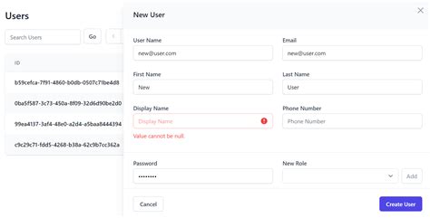 Identity User Admin Feature Identity User Admin Feature