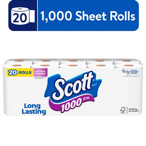 Scott 1 000 Toilet Paper 20 Rolls 1 000 Sheets Philippines Ubuy