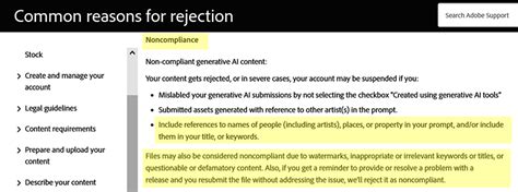 solved my non ai image was rejected for being generative adobe