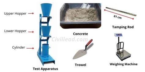 Compaction Factor Test For Concrete Workability Civil Lead