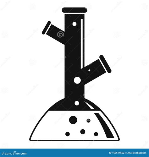 Lab Flask Icon Simple Style Stock Vector Illustration Of Research Biology 168614502