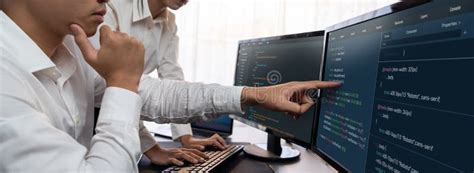 Programmer And Software Engineer Working In Tech Develop Company