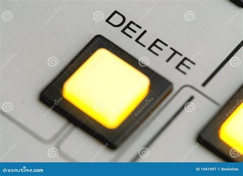 Delete Button Royalty Free Stock Photography Image 1941997