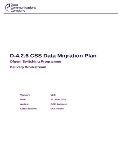 4 Migration Project Plan Templates Pdf