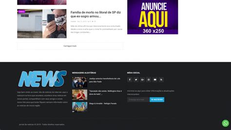Portal De Notícias Script Lançamento 2020 Php Puro