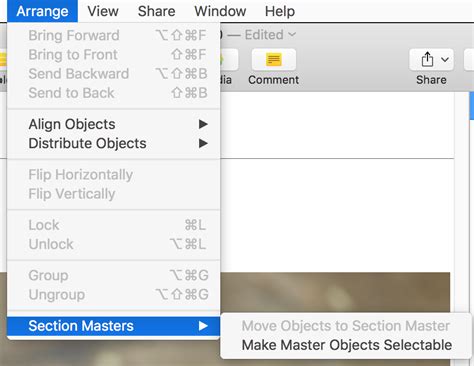 Pages Edit Text Above Header Apple Community