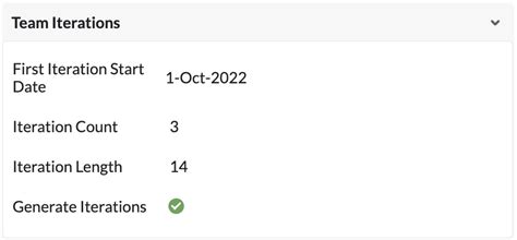Iteration Generation For Team 120 Targetprocess Enterprise