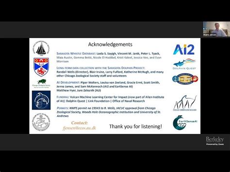 Free Video Individual Discrimination Of Bottlenose Dolphin Signature Whistles Using Deep