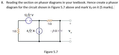 SOLVED Reading The Section On Phasor Diagrams In Your Textbook Hence Create A Phasor Diagram