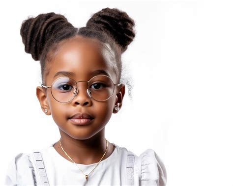 Premium Photo American Girl Wearing Glasses