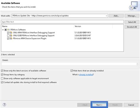 PEmicro Learning Center Development Debug Infineon DAVE IDE Installing PEmicro Multilink