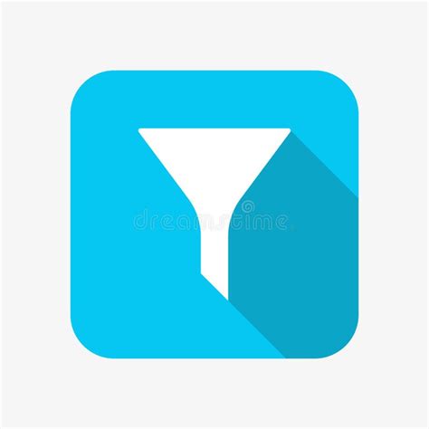 Filter Flat Icon Data Filter Button For Web And Mobile Ui Design Stock Vector Illustration Of