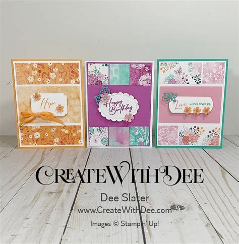 Unbound Beauty Cards Using A Card Sketch Dee Slater Stampin Up Demonstrator