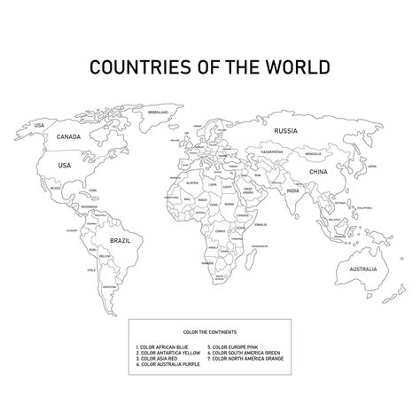 World Map Printable Artofit