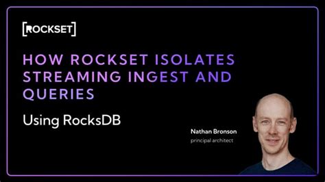 isolating streaming ingest and queries using rocksdb ppt