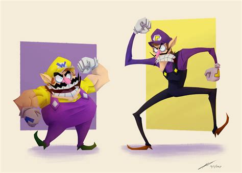Artstation Wario And Waluigi