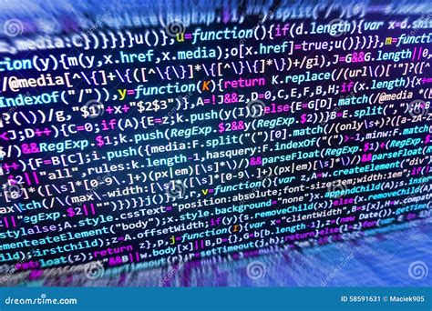 Écran De Programmation De Code Source De Codage Illustration Stock Illustration Du