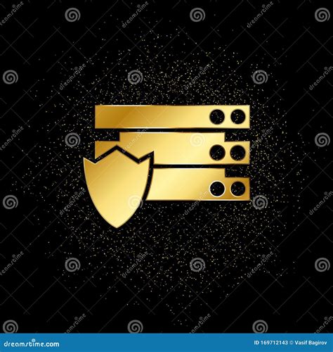 set server with shield hand settings gear security key pie chart