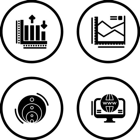 Spline Chart And Bar Graph Icon 44684972 Vector Art At Vecteezy