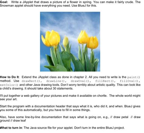 How To Draw A Flower In Java