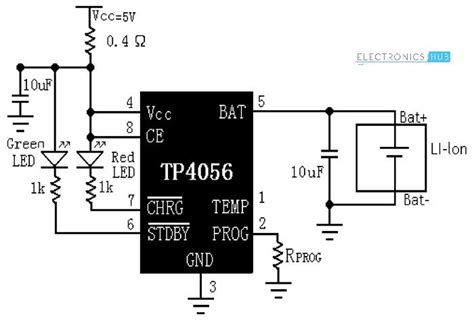Tp4056 Charging Module Circuit Diagram Tp4056 Lithium Ion Ba