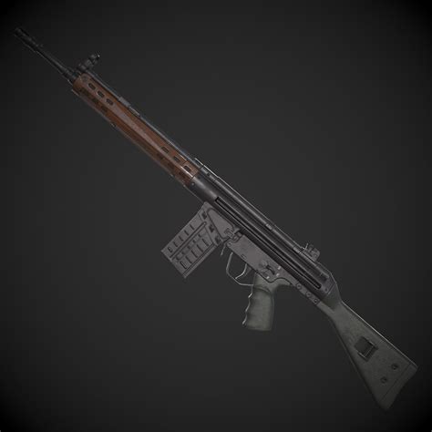 3d Model Heckler And Koch Gewehr 3 A3 Vr Ar Low Poly Cgtrader