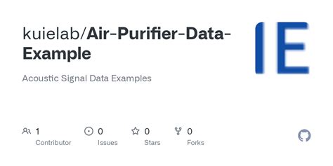 Github Kuielabair Purifier Data Example Acoustic Signal Data Examples