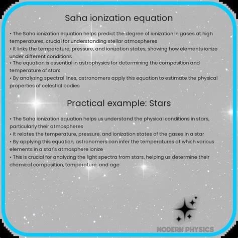 Saha Ionization Equation Key Insights And Thermal Physics