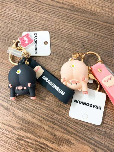 Móc Khoá Heo Cute Chu Mông Nhựa Cao Cấp Cực độc Lazadavn