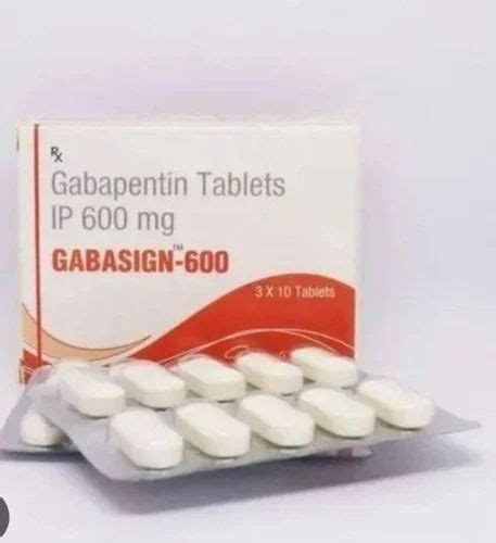 Gabasign 600mg Tablets At ₹ 240stripe Gabapentin Tablet In Nagpur