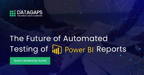 Power Bi The Future Of Automated Testing Of Power Bi Reports