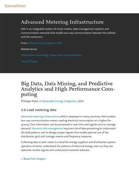 Ami Technology Pdf Smart Grid Electrical Grid