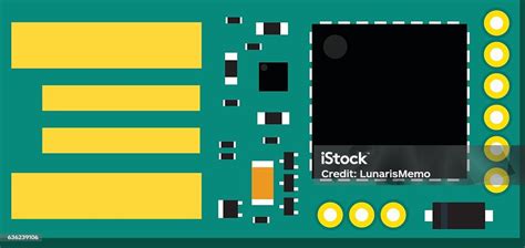 Diy Electronic Usb Board With A Microcontroller Stock Illustration