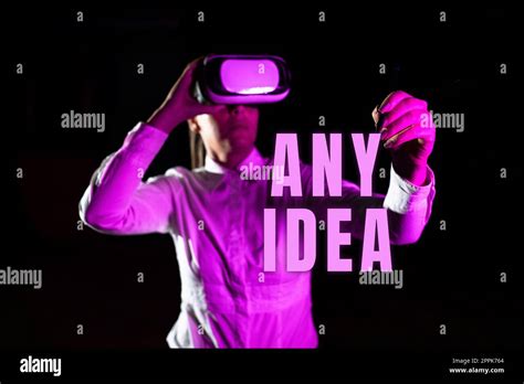 Writing Displaying Text Any Idea Business Concept Asking Showing If