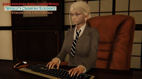 Rule 34 Ai Shoujo Blonde Hair Blue Eyes Female Female Only Glasses Large Breasts Mature Female