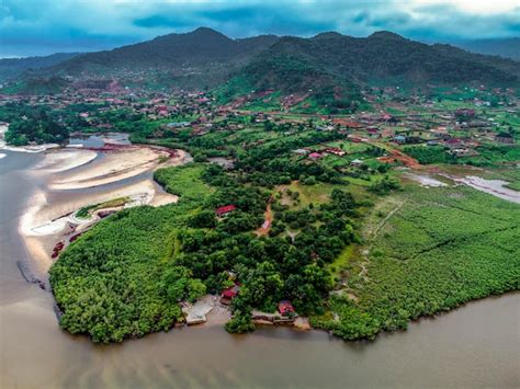 Premium Photo Aerial View Of Tokeh Beach And The Lake