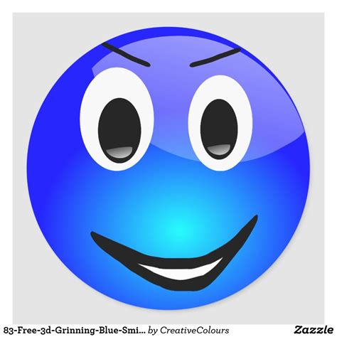 Evilsmileyfaceclassicroundsticker