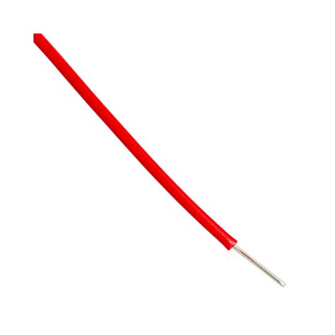 HOOK UP WIRE AWG SOLID RED PER FOOT