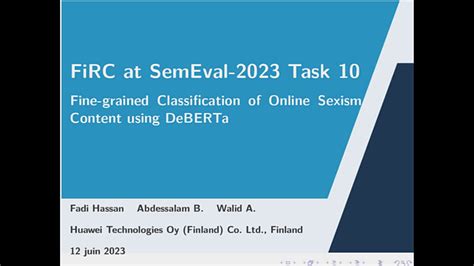Underline FiRC At SemEval 2023 Task 10 Fine Grained Classification Of Online Sexism Content