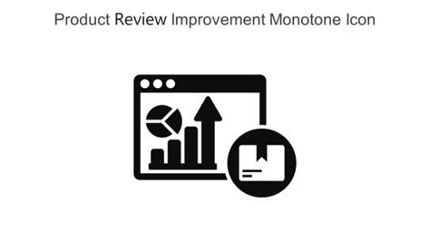 Product Review Improvement Monotone Icon In Powerpoint Pptx Png And Editable Eps Format Ppt Slide