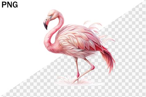 Watercolor Flamingo Clipart Tropical Graphic By Digital Print And Cut